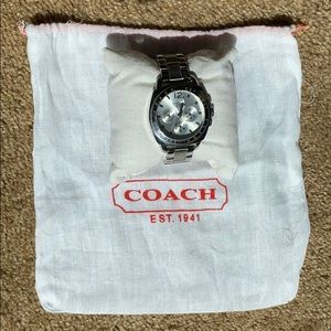 Coach Accessories | Watch Brown Monogram Leather Band | Poshmark